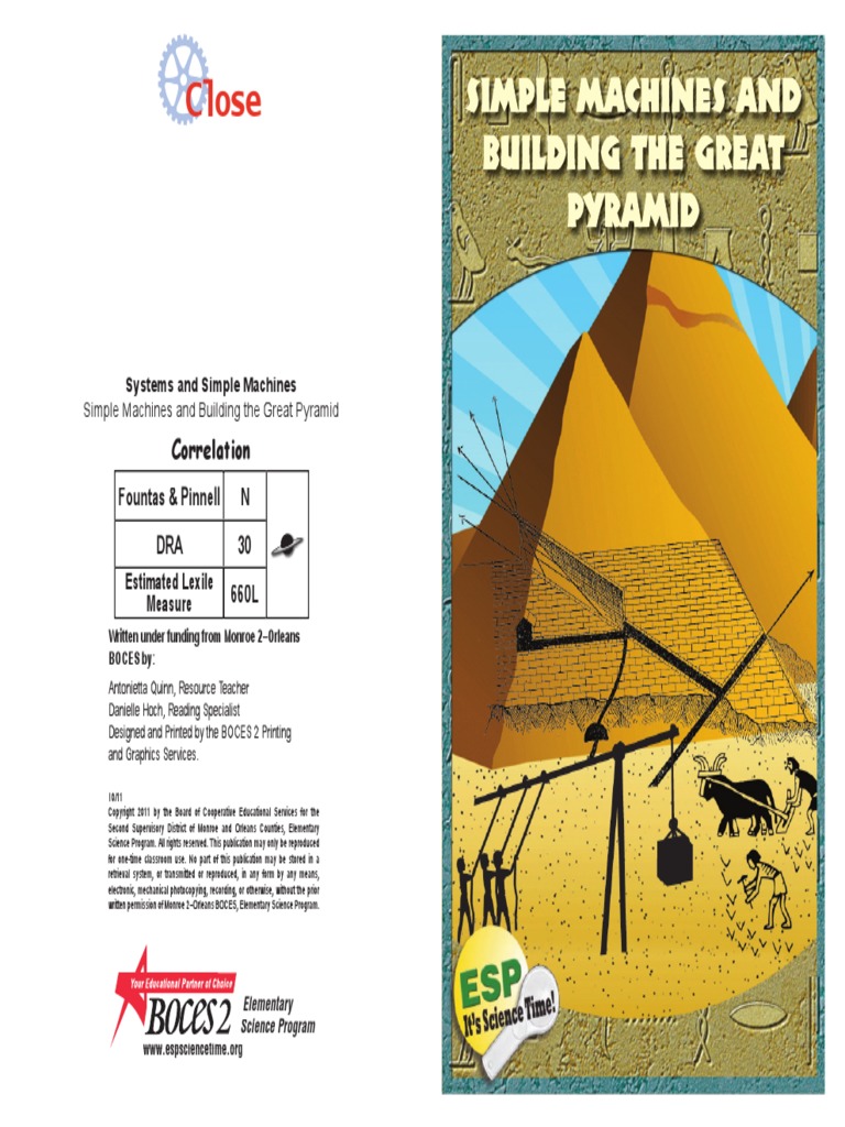 Simple Machines and Building The Great Pyramid b1 | PDF | Lever | Machines