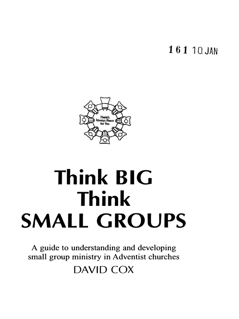 Think Big Think Small Groups PDF | PDF | Christian Church | Minister ...
