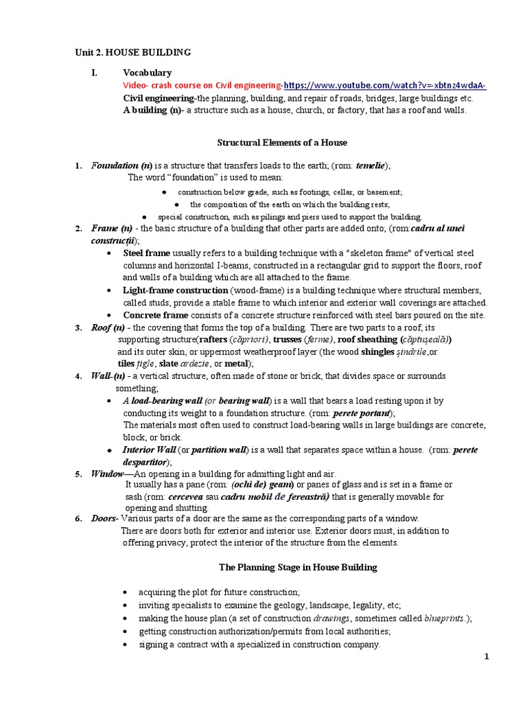 Video-Crash Course On Civil Engineering | PDF | Framing (Construction ...