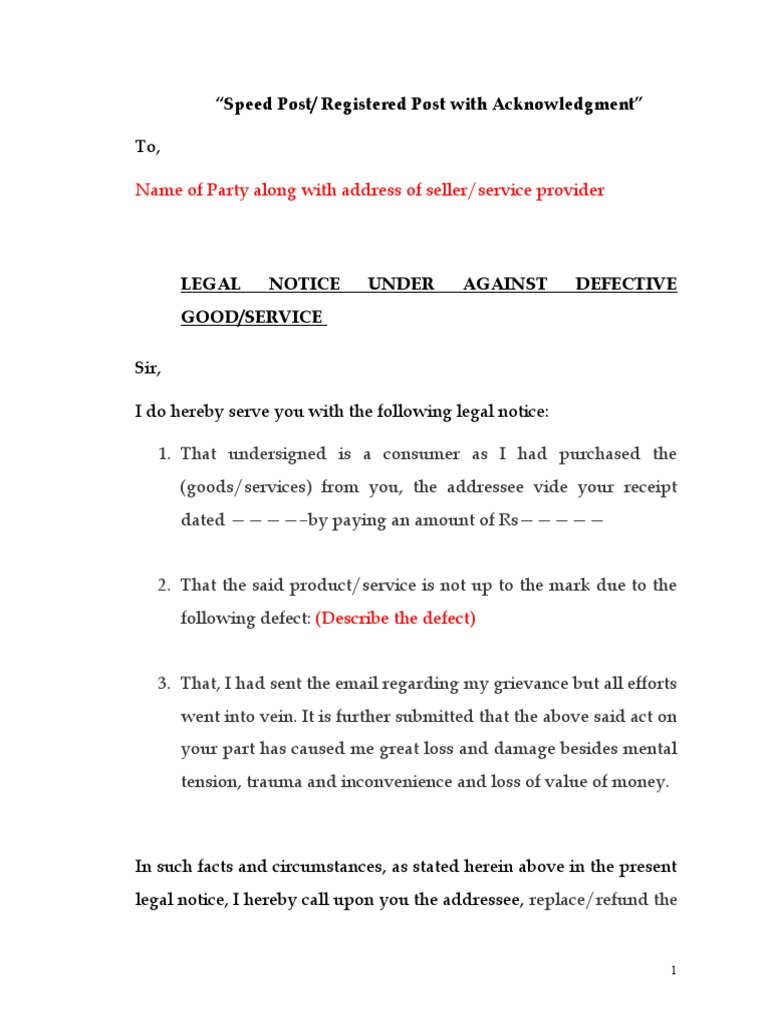 Name of Party Along With Address of Seller/service Provider: "Speed ...