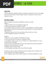 Juego Tabú Vocabulario de La Casa | PDF
