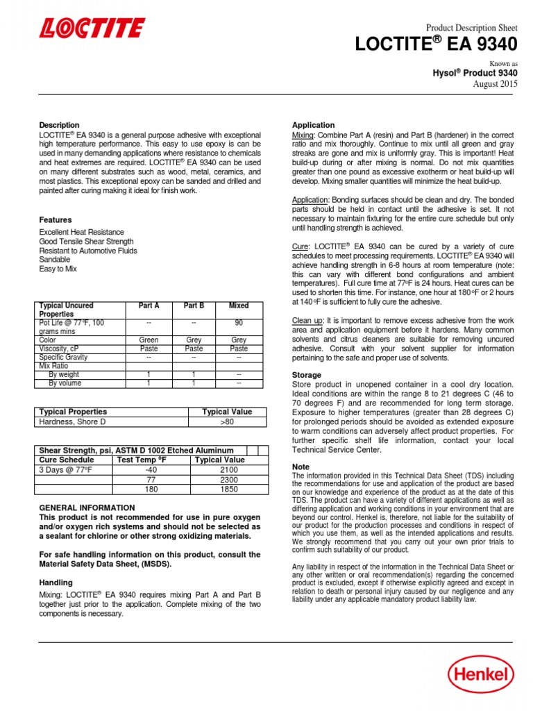 Ea 9340-En | Download Free PDF | Epoxy | Materials