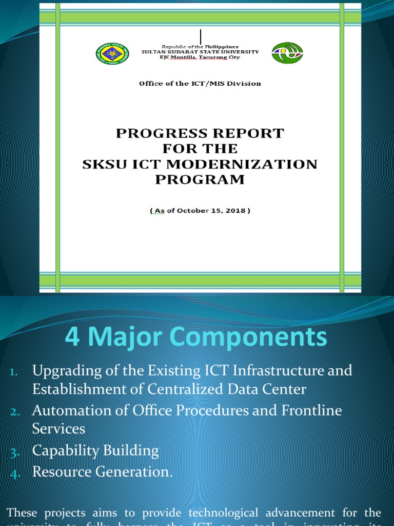 Ict Progress Report Presentation | PDF