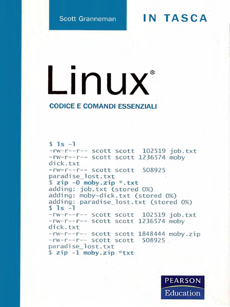 Scott Granneman, in Tasca Linux - Codice e Comandi Essenziali | PDF