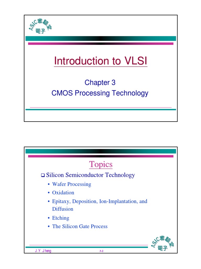 VLSI Chap03 (91 2) OK | PDF | Cmos | Photolithography