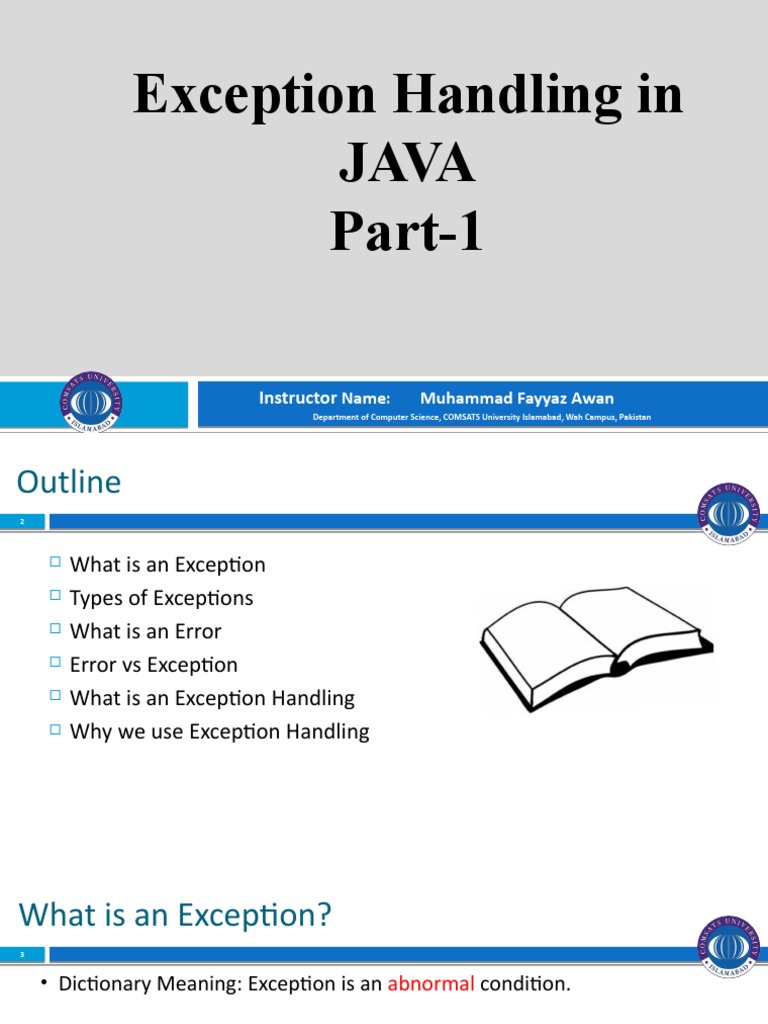 ExceptionHandling Part-1 (Week 4-1) | PDF | Java (Programming Language) | Software Development