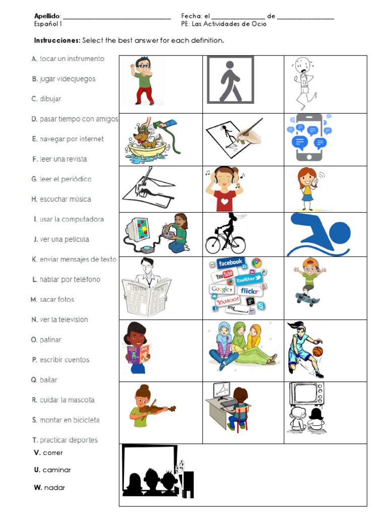 Las Actividades de Ocio | PDF