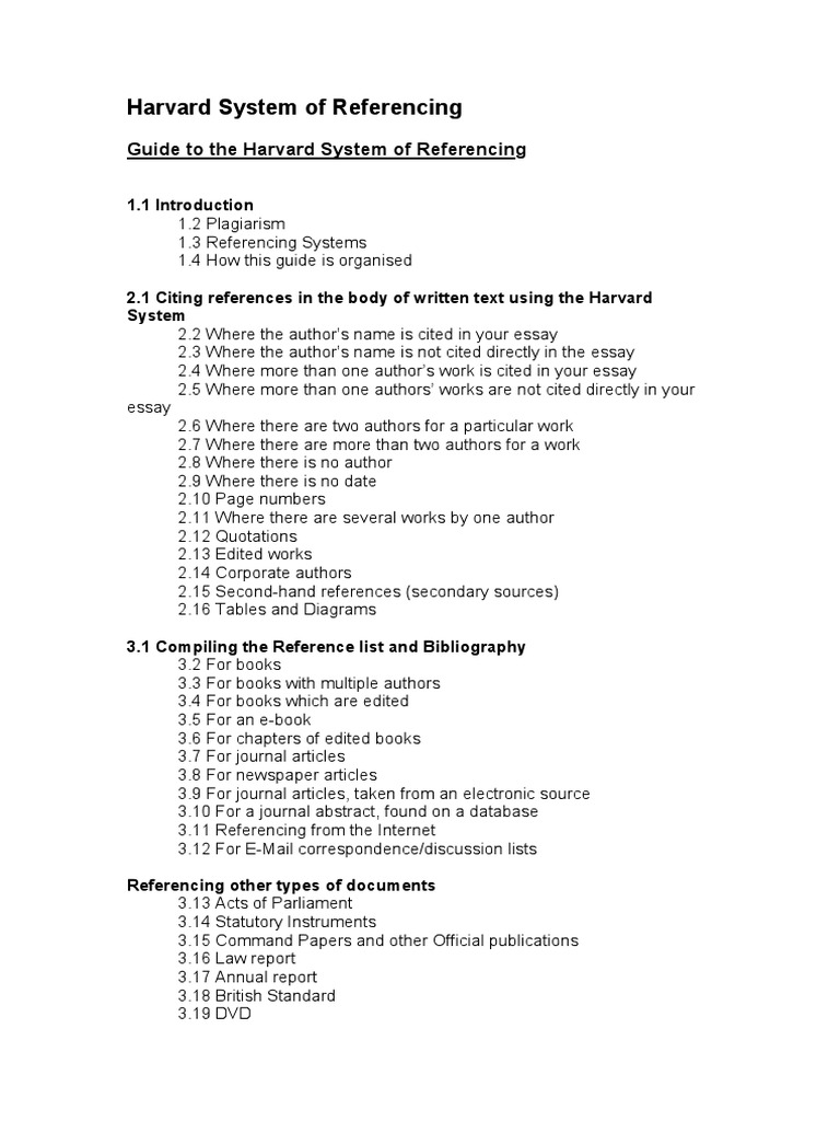 Havard Referencing - Principle | PDF | Citation | Written Communication