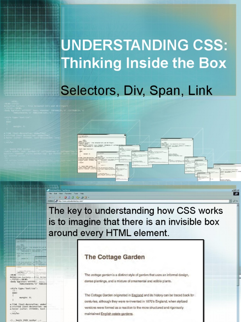 Lesson 2 CSS Selectors Div Span and Link | PDF | Html Element | Web Development