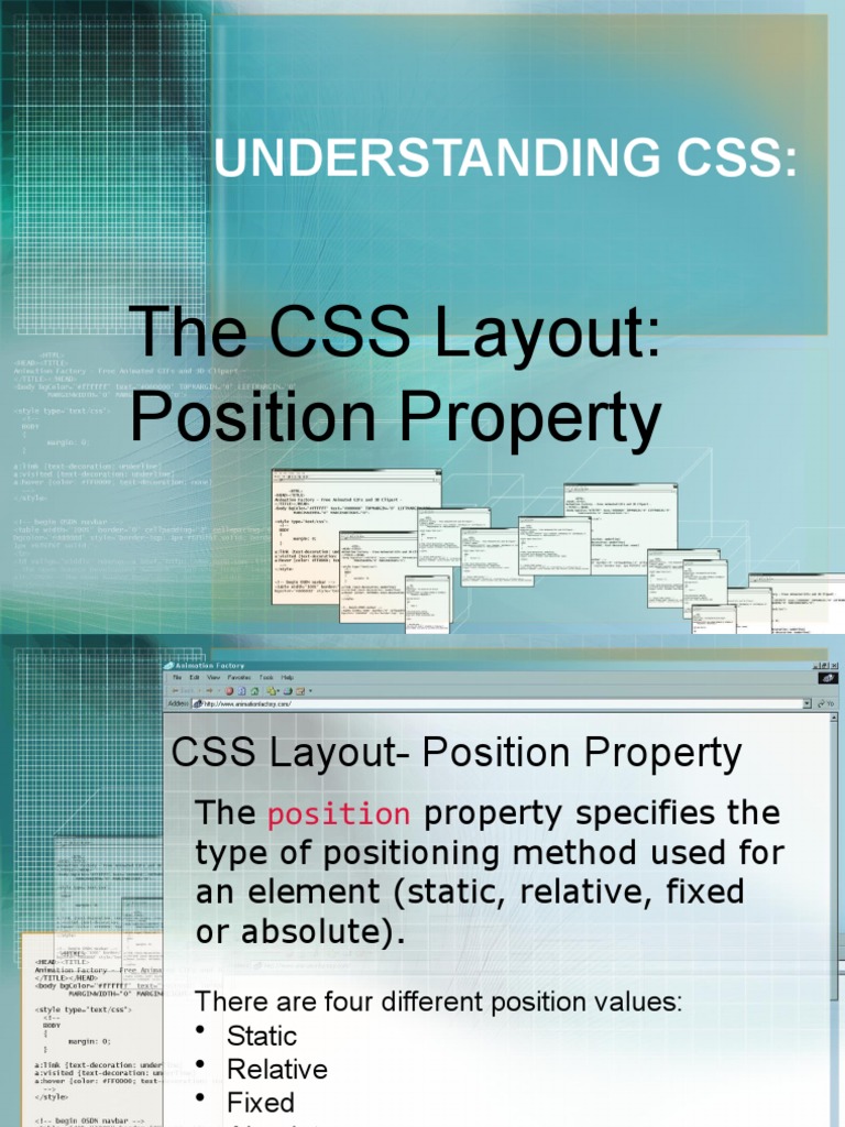 Lesson 5 CSS Positioning | PDF | Page Layout | Software Development