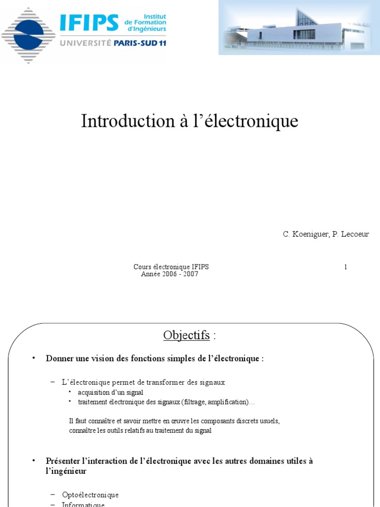 Cours Electrocinetique | PDF | Tension électrique | Puissance (physique)