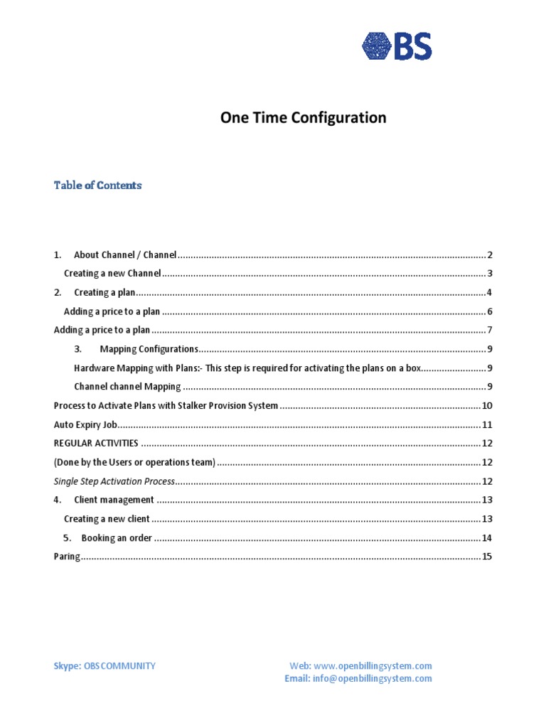 One Time Configuration Guide | PDF | Payments | Credit Card