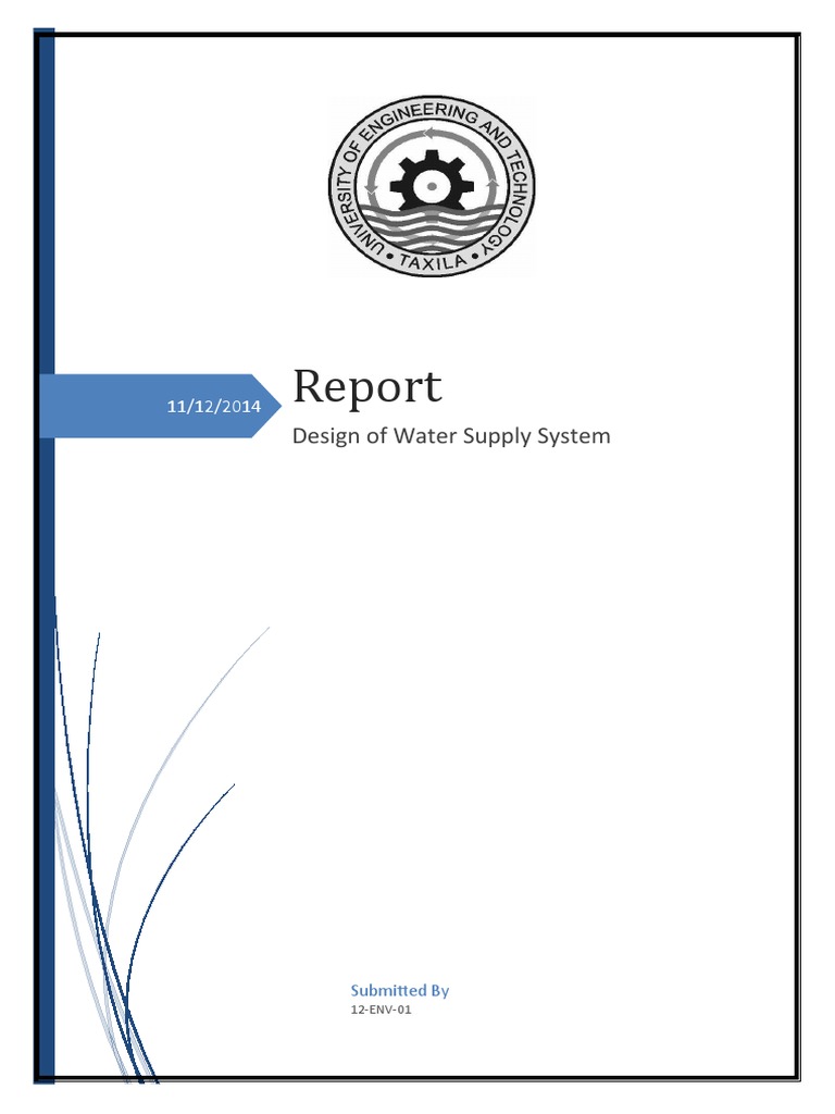 Design of Water Supply System: Submitted by | PDF | Sewage Treatment ...