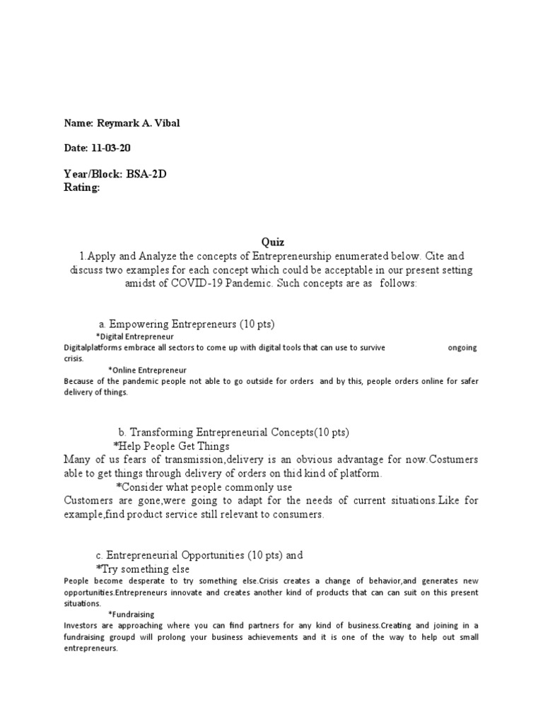 Entrep | PDF | Entrepreneurship | Communication