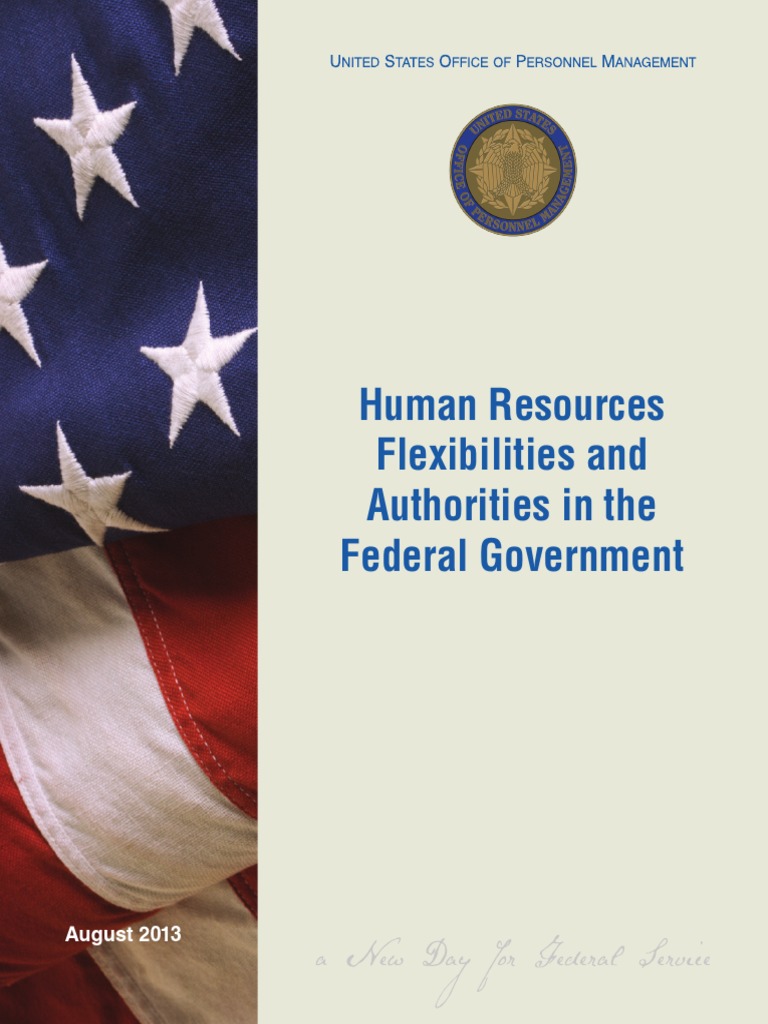 Human Resources Flexibilities and Authorities in The Federal Government ...