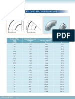 Long Radius Pipe Bend Dimensions Chart | PDF