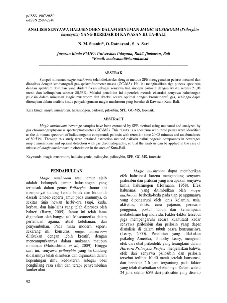 Jurnal Jamur Tahi Sapi (Magic Mushroom) | PDF