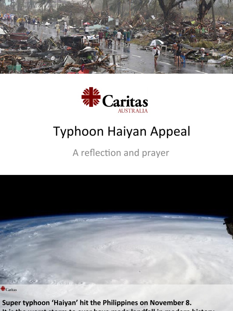 Typhoon Haiyan Appeal Reflection | PDF | Branches Of Meteorology | Tropical Cyclones
