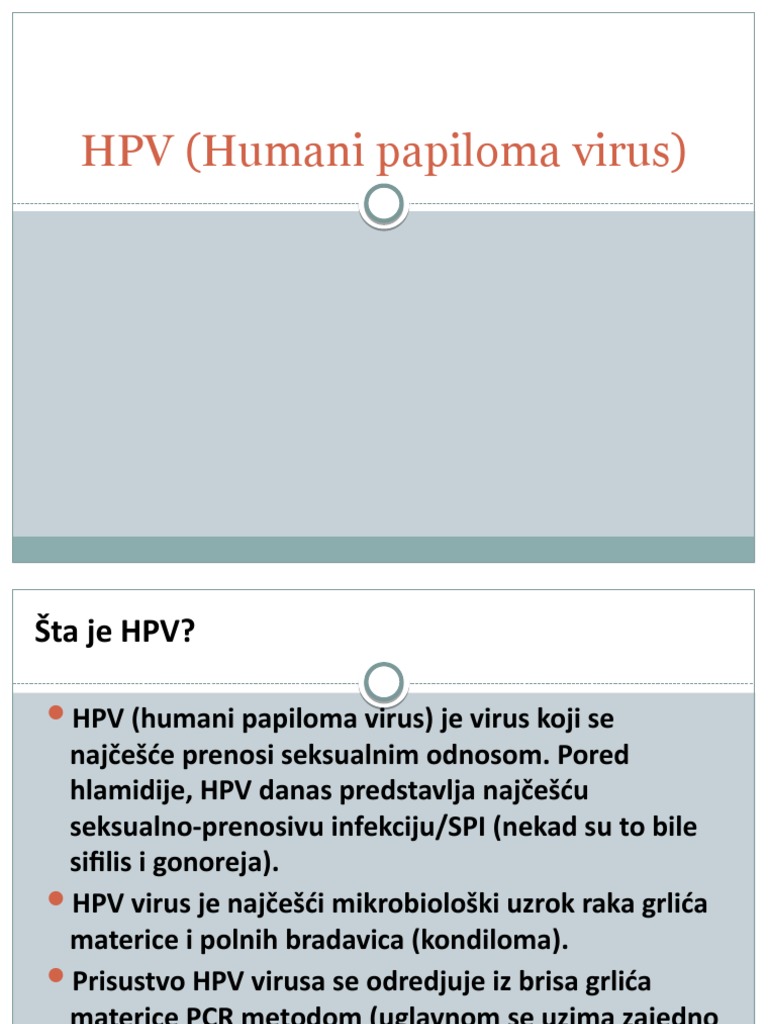 HPV (Humani Papiloma Virus) | PDF