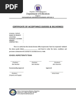 Certificate of Acceptance | PDF