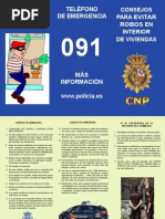 Triptico Prevencion Delitos de Robo y Hurto | PDF | Cumplimiento de la ...