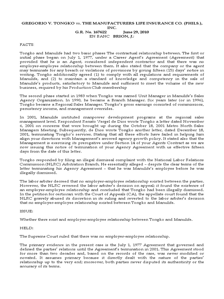 Tongko Vs Manufactures Life Insurance | PDF | Arbitration | Appeal