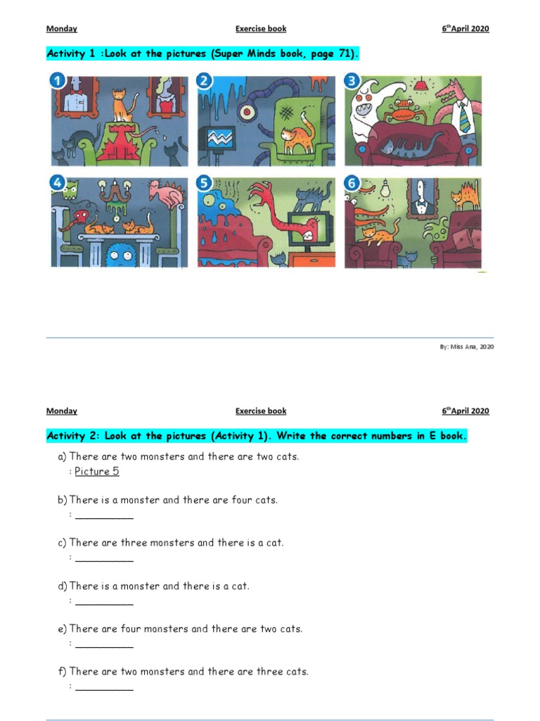 Year 2 Exercise: Super Minds Activity | PDF | Social Science