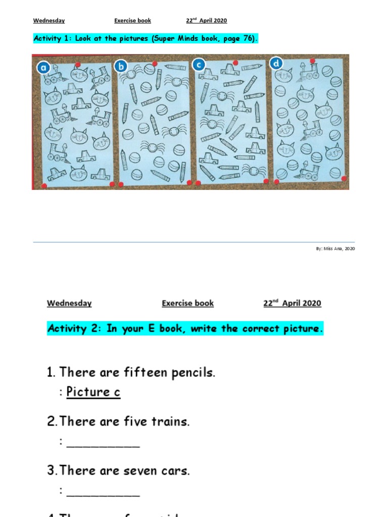 Year 2 - Unit 6 - Exercise 5 | PDF | Teaching Methods & Materials