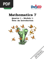 Mathematics: Quarter I - Module 3 | PDF | Mean | Arithmetic
