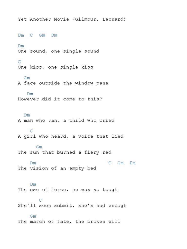 Yet Another Movie Song | PDF