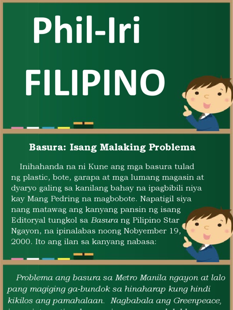 Phil-Iri Filipino Passage | PDF