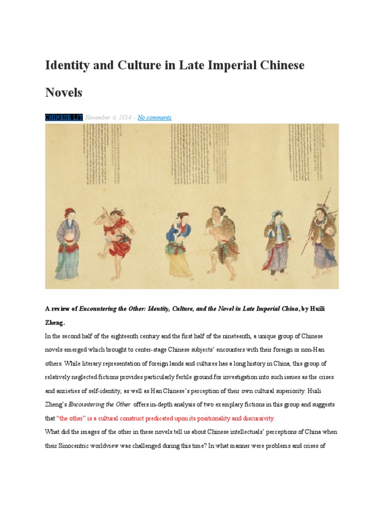 Identity and Culture in Late Imperial Chinese Novels | PDF | Han ...