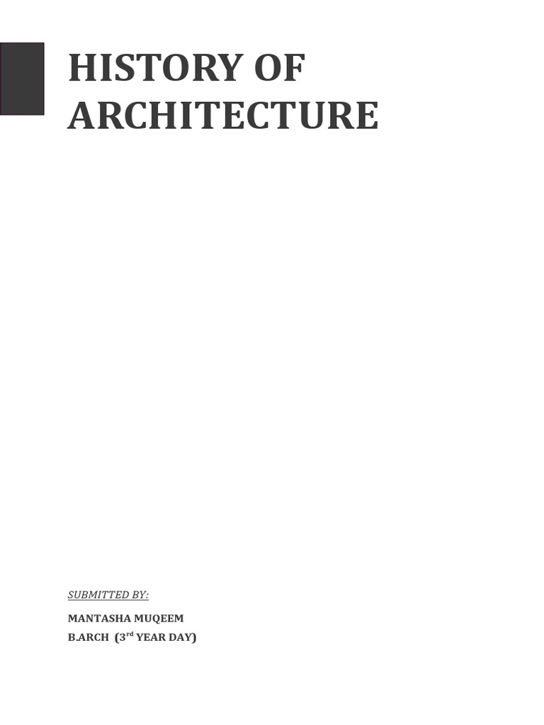 History of Islamic Architecture | PDF | Mosque | God In Islam