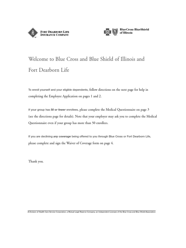 Welcome To Blue Cross and Blue Shield of Illinois and Fort Dearborn ...