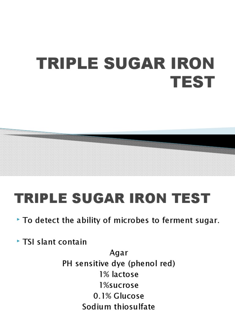 Triple Sugar Iron Test | PDF | Cooking, Food & Wine | Wellness