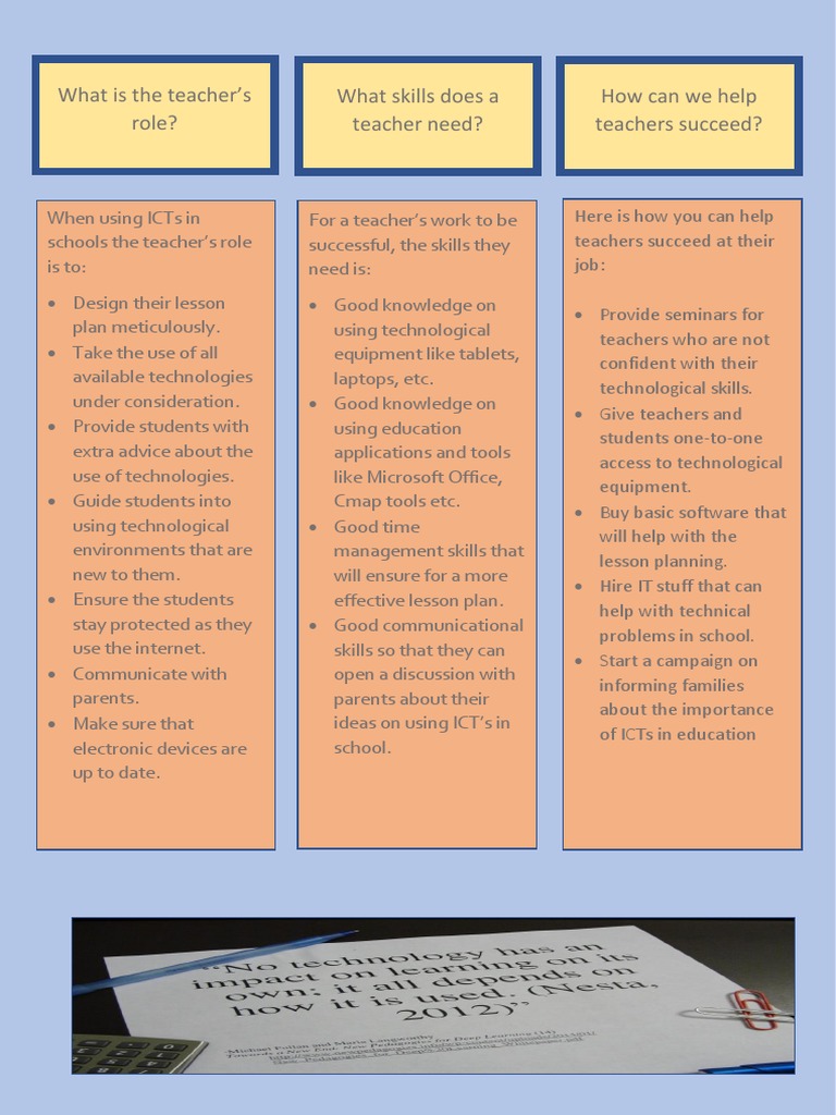 Ict Brochure | PDF | Information And Communications Technology | Teachers