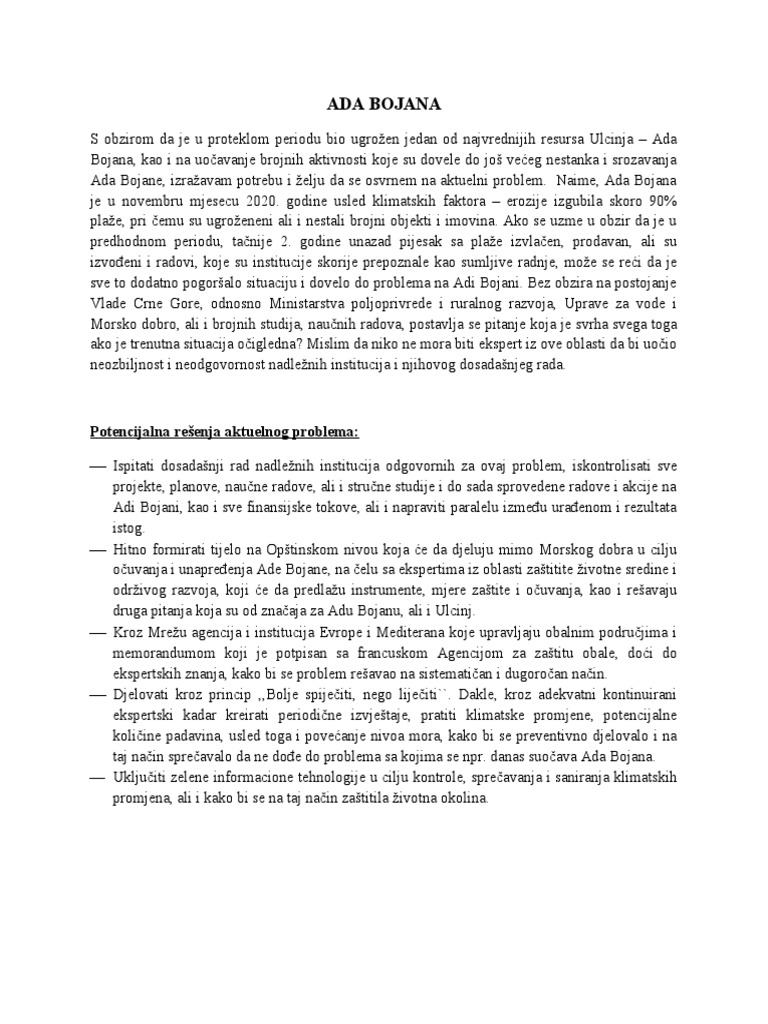 Ada Bojana | PDF