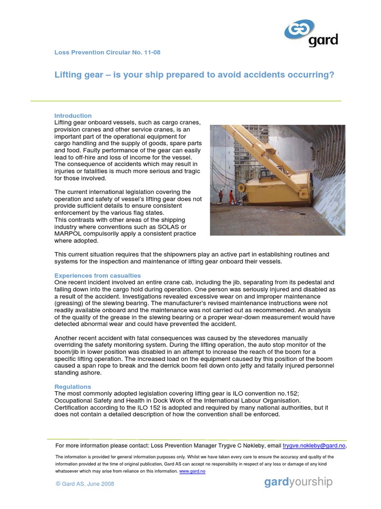 No 11-08 Lifting Gear - Is You Ship Prepared To Avoid Accidents ...