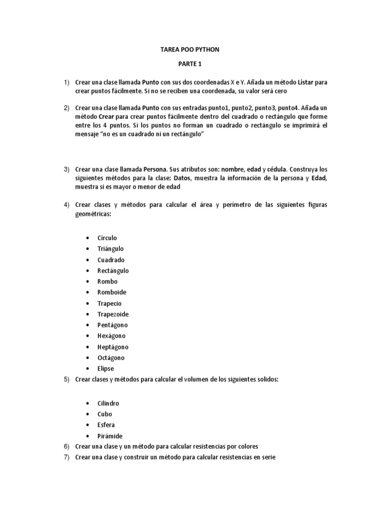 Tarea Poo Python | PDF | Vector Euclidiano | Algoritmos