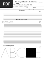 Nursery Class Exam Paper | PDF