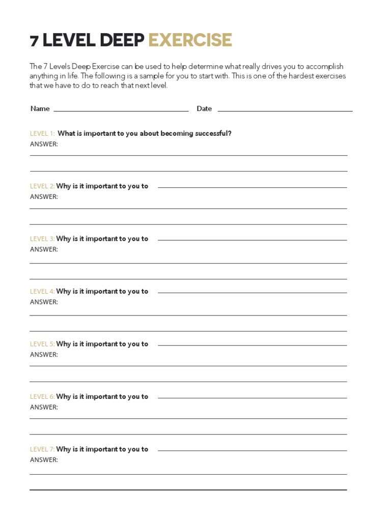 7 Level Deep: Exercise | PDF