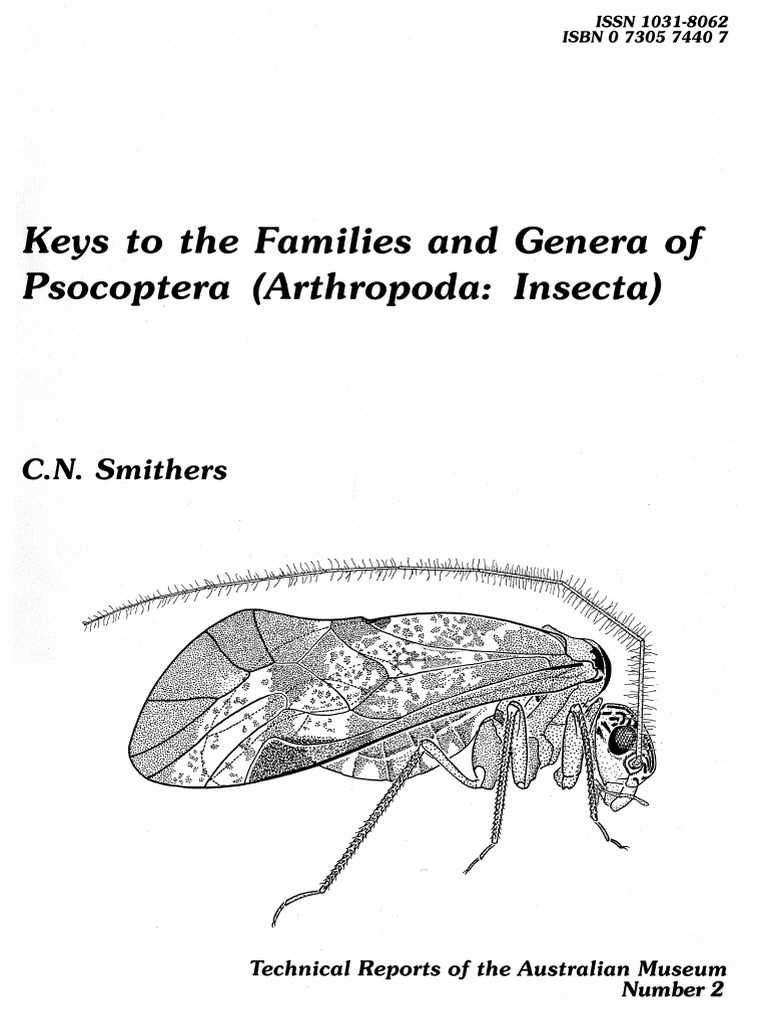 Key Psocoptera PDF | Download Free PDF | Insects | Arthropods