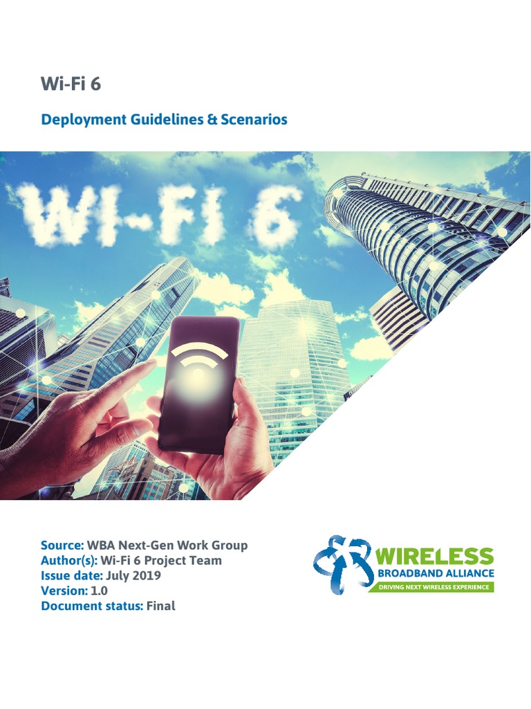 Wi-Fi 6: Deployment Guidelines & Scenarios | PDF | Wi Fi | Ieee 802.11