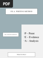 Using The Pee Method To Write Effective Paragraphs | PDF | Paragraph | Essays