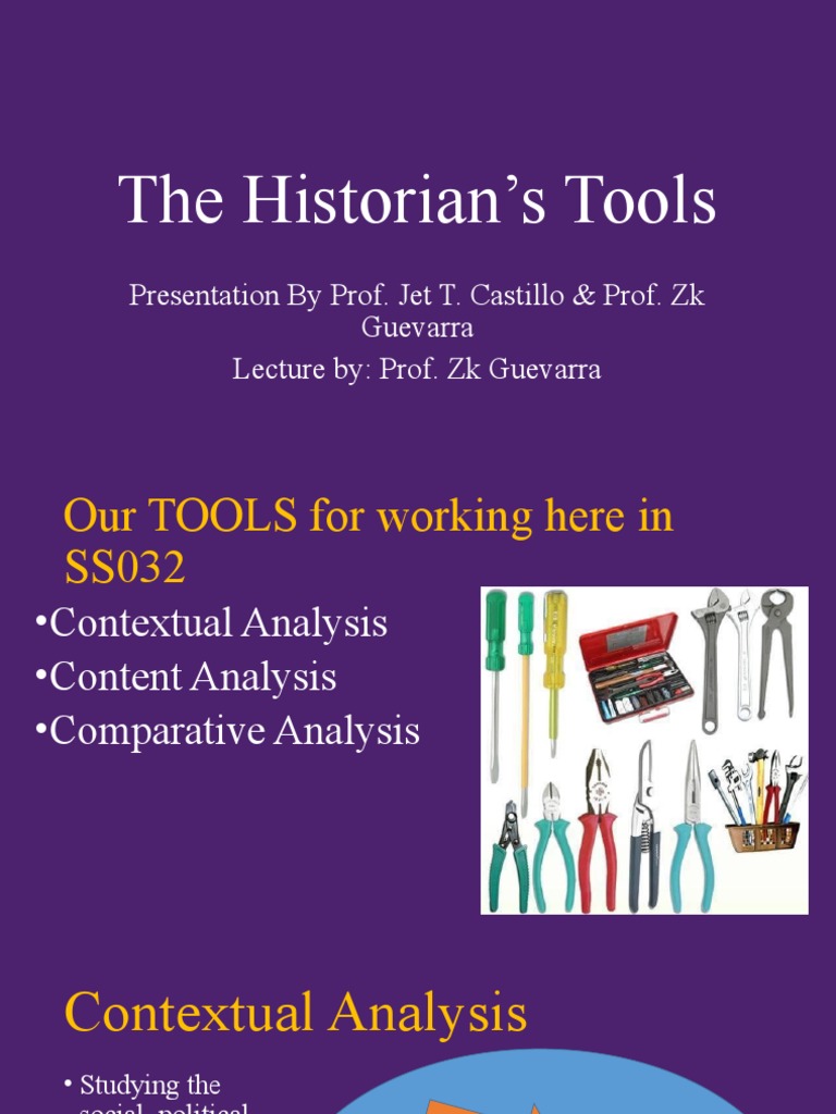 The Historian's Tools | PDF