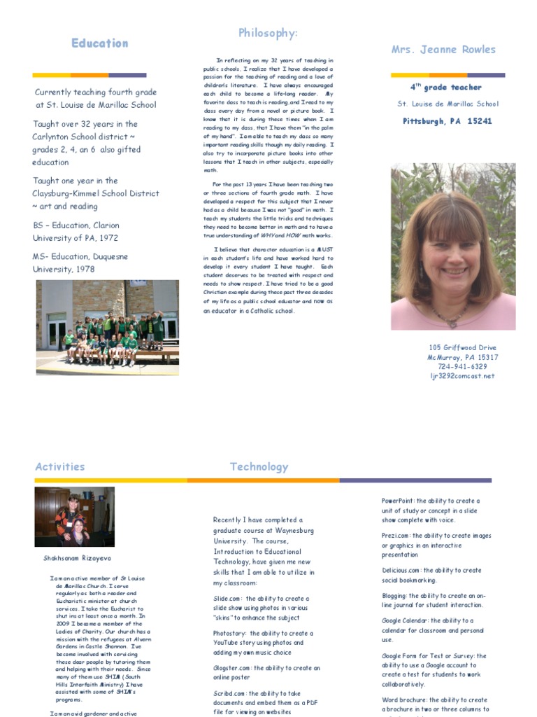 JLR Brochure | PDF | Teachers | Learning