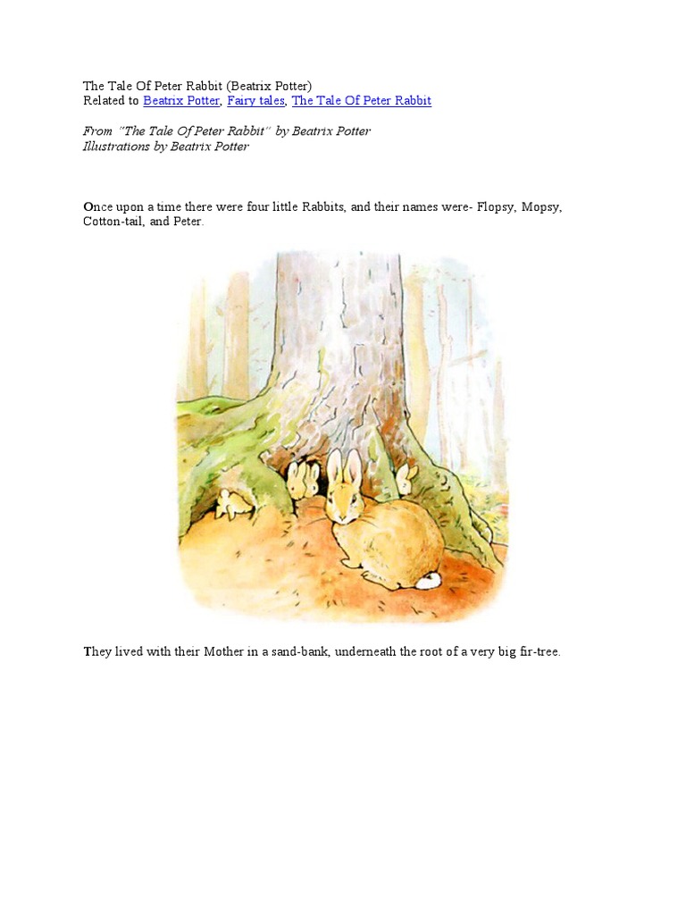 The Tale of Peter Rabbit | PDF | Mr. Mc Gregor | Peter Rabbit