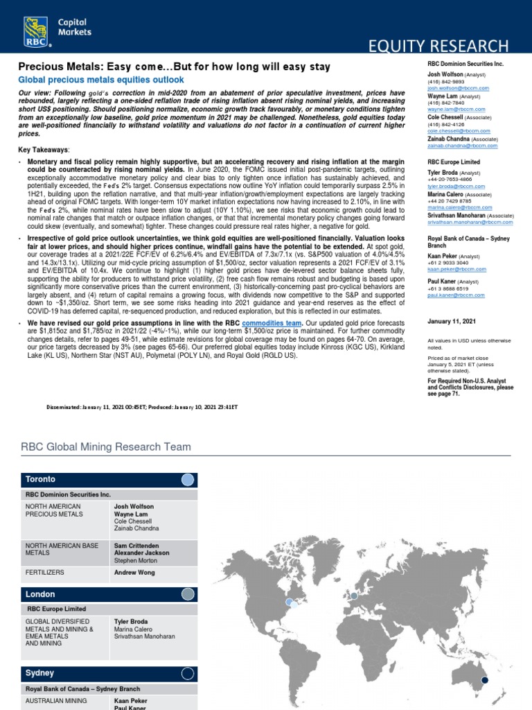 Precious Metal Report Jan 11 | PDF | Exchange Traded Fund | Gold As An ...