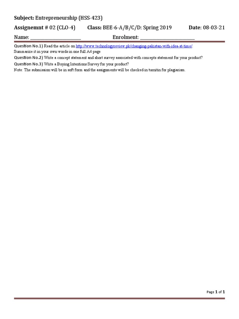 Assignment No 2 | PDF