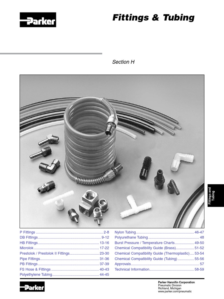 0700P - CompleteFittingsTubing - Parker | PDF | Pipe (Fluid Conveyance ...